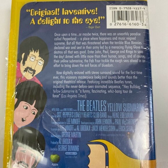 The Beatles | Media | The Beatles Yellow Submarine Vhs Sealed 968 Color ...